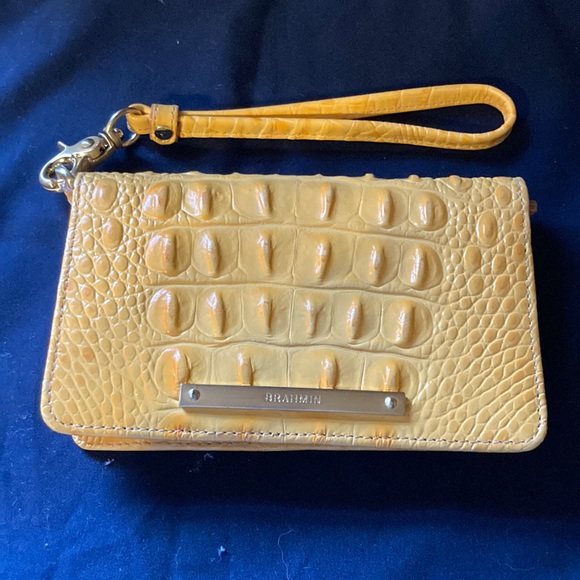 Brahmin | Bags | Brahmin Yellow Wallet | Poshmark